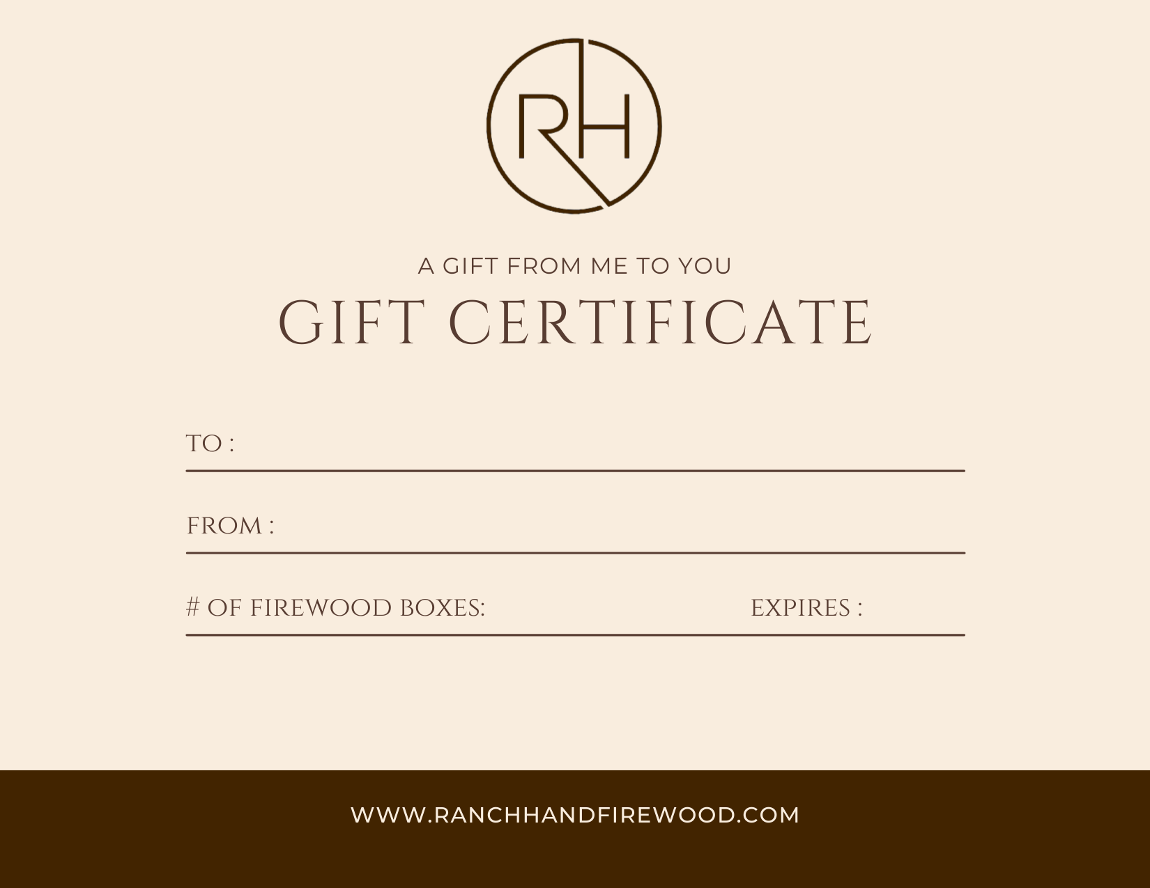Ranch Hand Gift Card – Ranch Hand Firewood